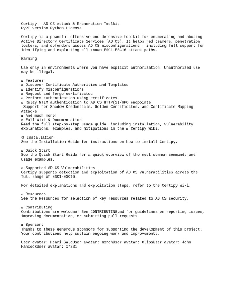 Introduccion Certipy | PDF