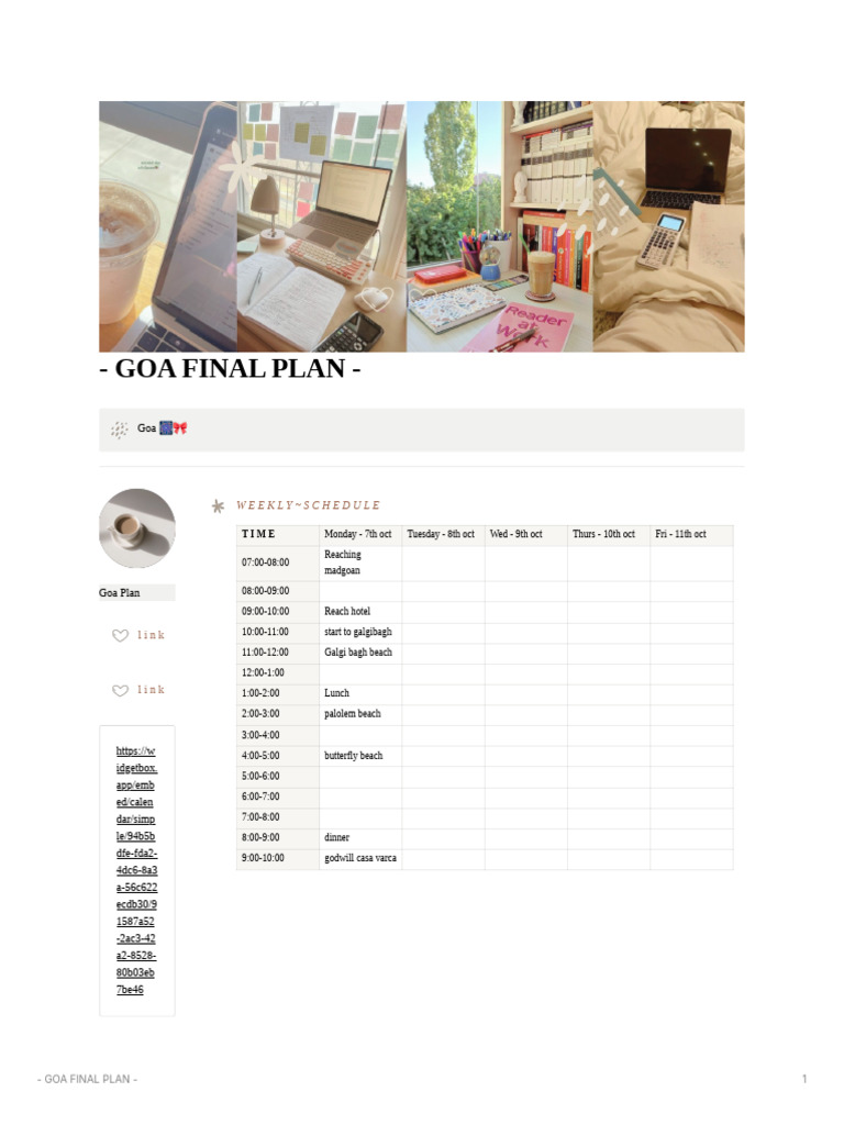 Goa Final Plan | PDF