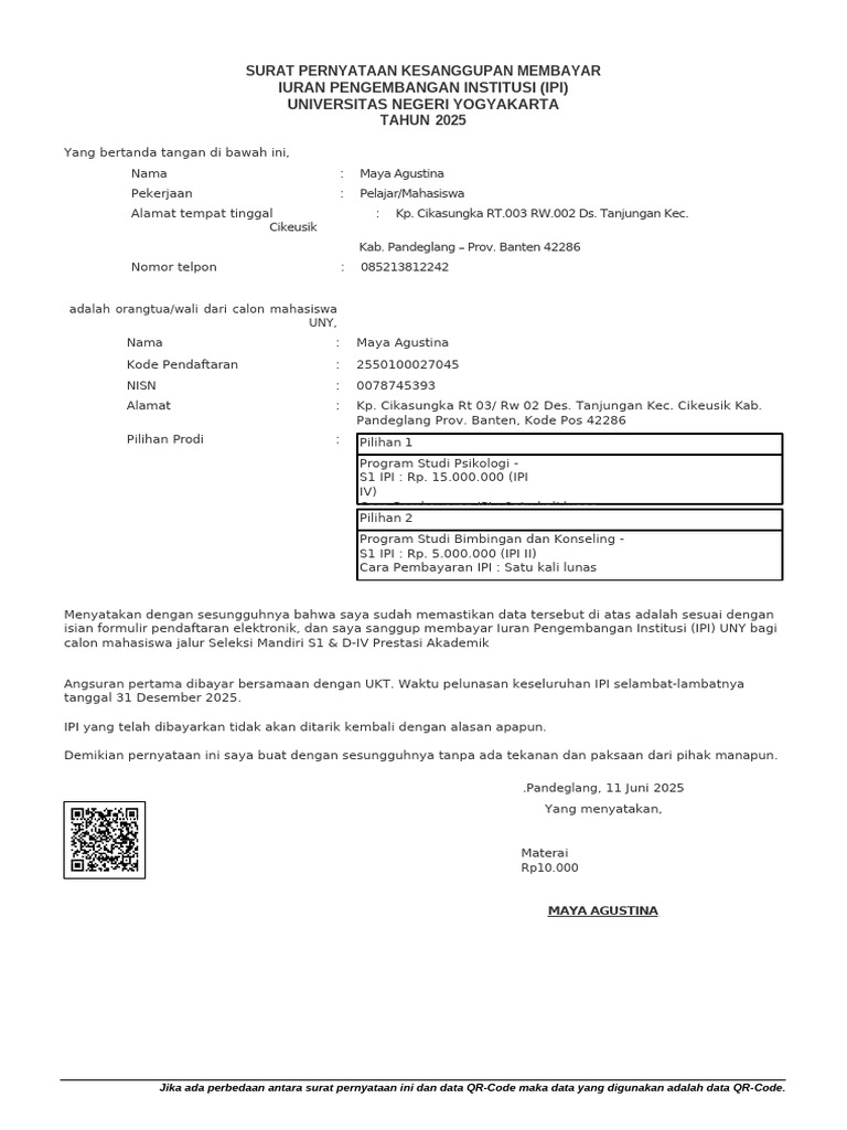 Cetak Form Ipi | PDF