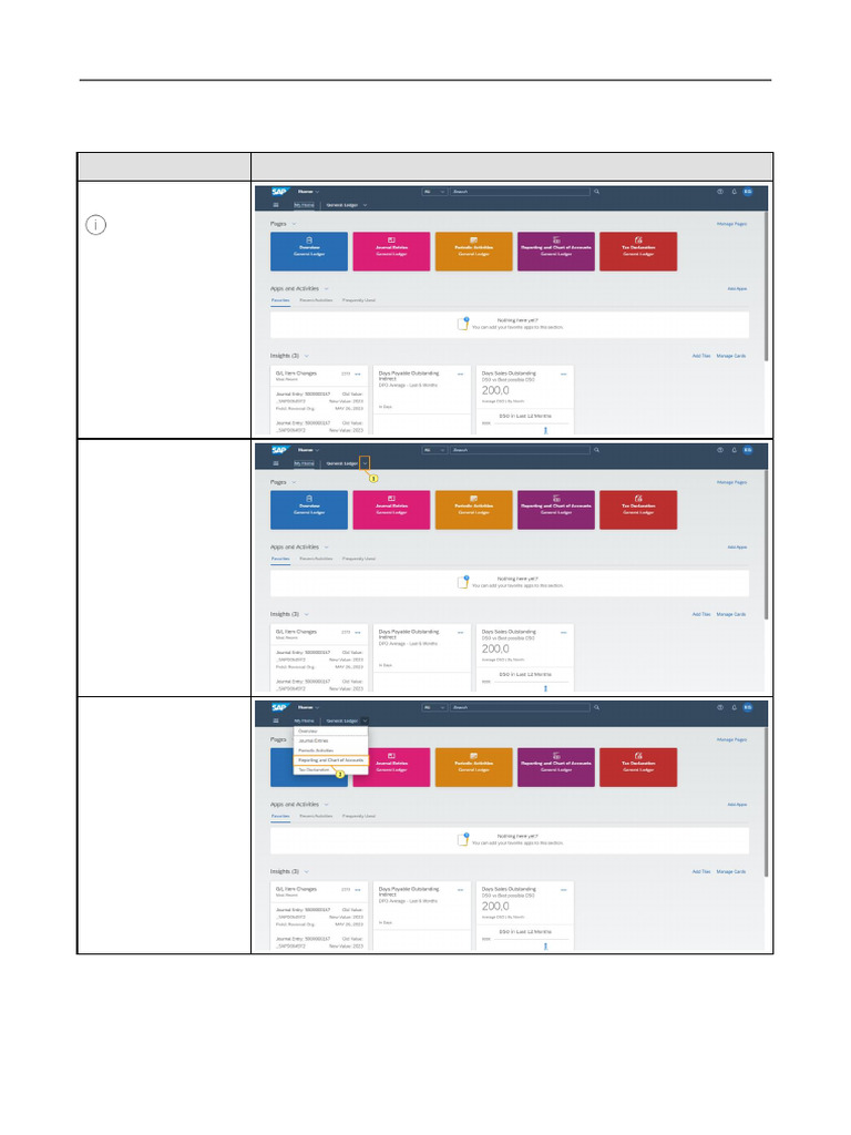 View Changes in General Ledger Accounts | PDF