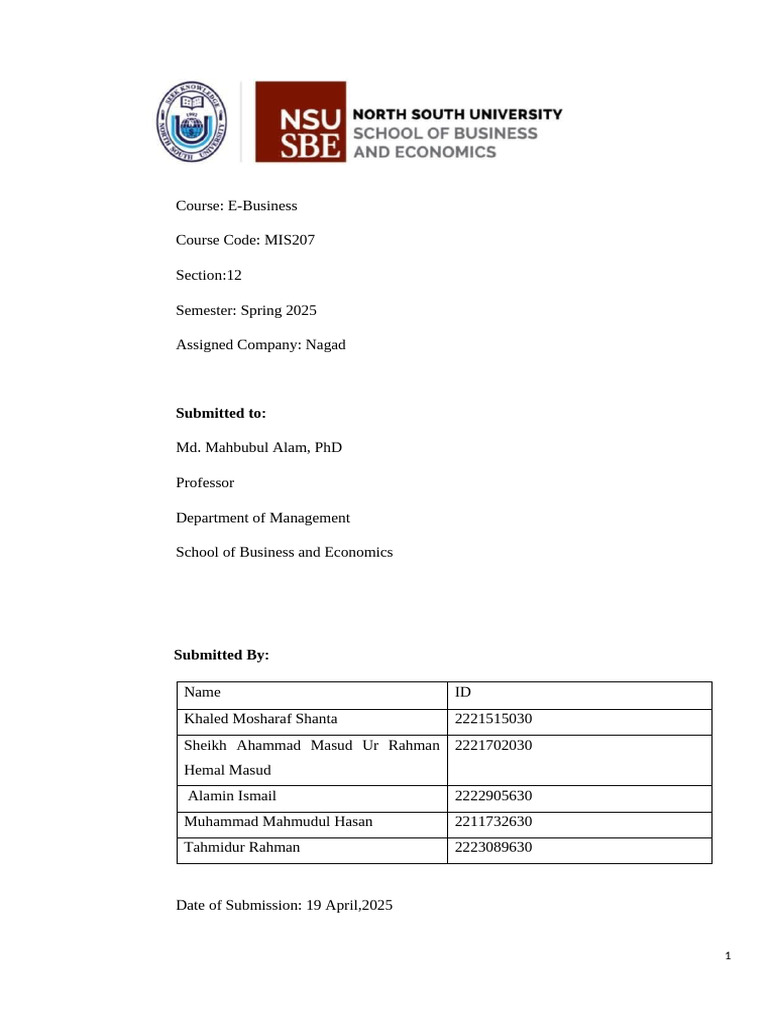 MIS207 Final Report On Nagad Team Databaes | PDF | Computer Security | Security