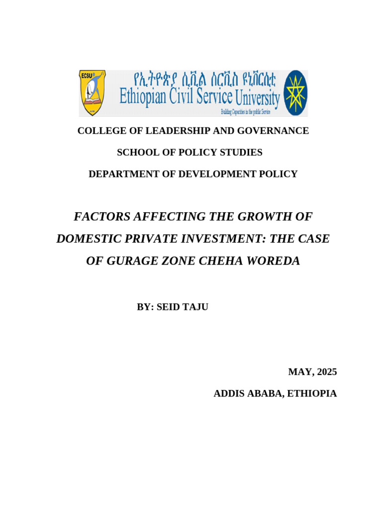 My Thesis Final Draft EDIT | PDF | Statistics | Economic Growth