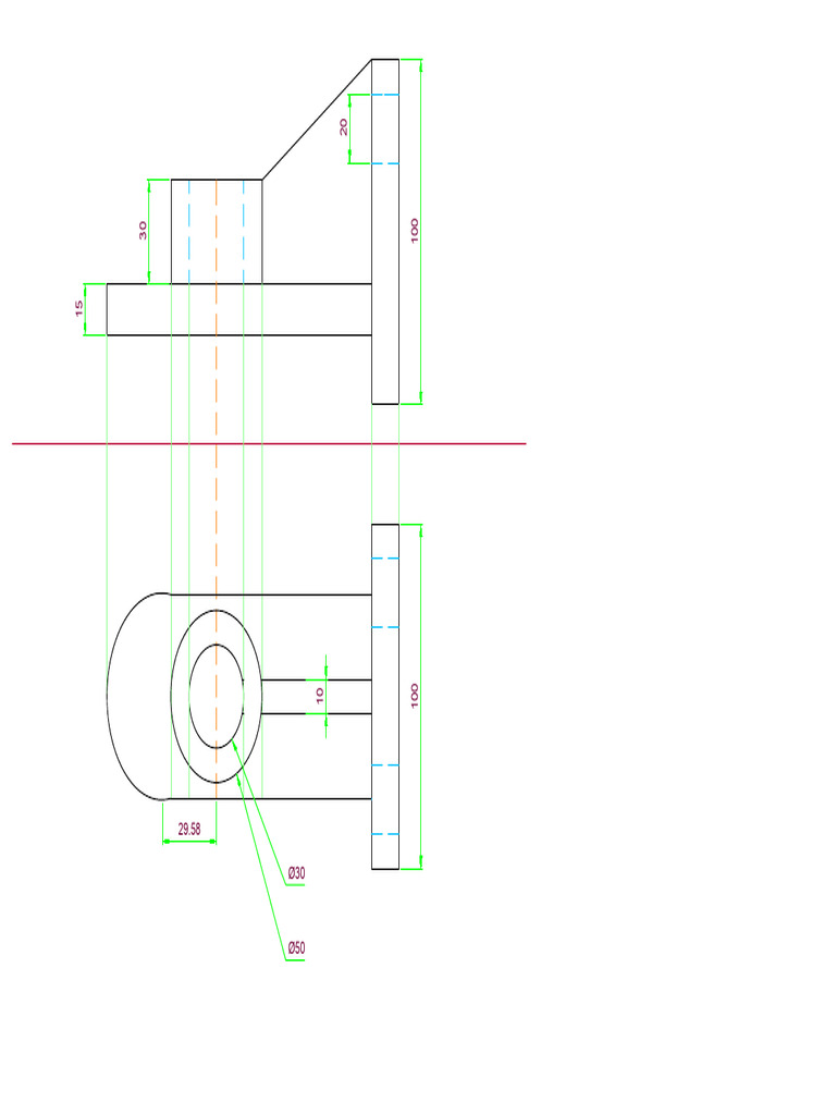 Orthographic View Model3 | PDF