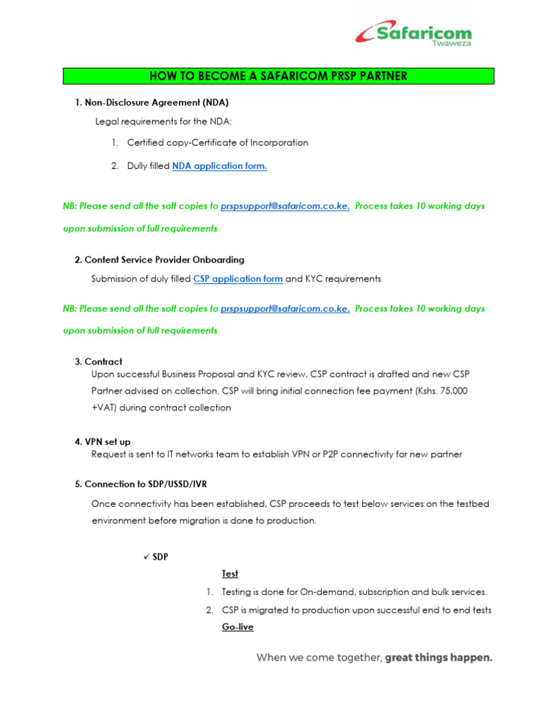 How To Become A Safaricom CSP | PDF | Service Industries