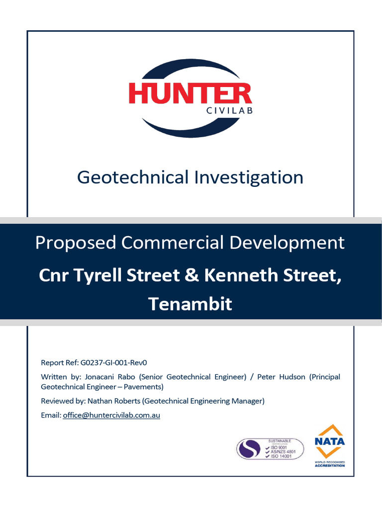 Maitland City Council_Geotechnical Investigation Report | PDF | Deep Foundation | Geotechnical ...