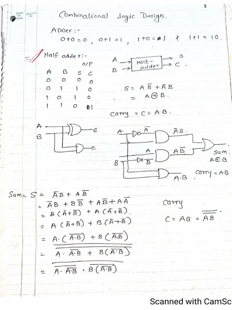 Adder, Subtractor, Comparator | PDF