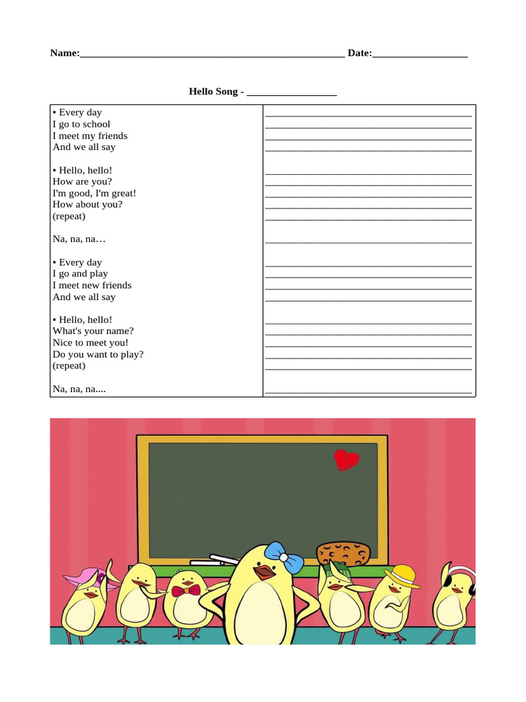 Hello Song | PDF