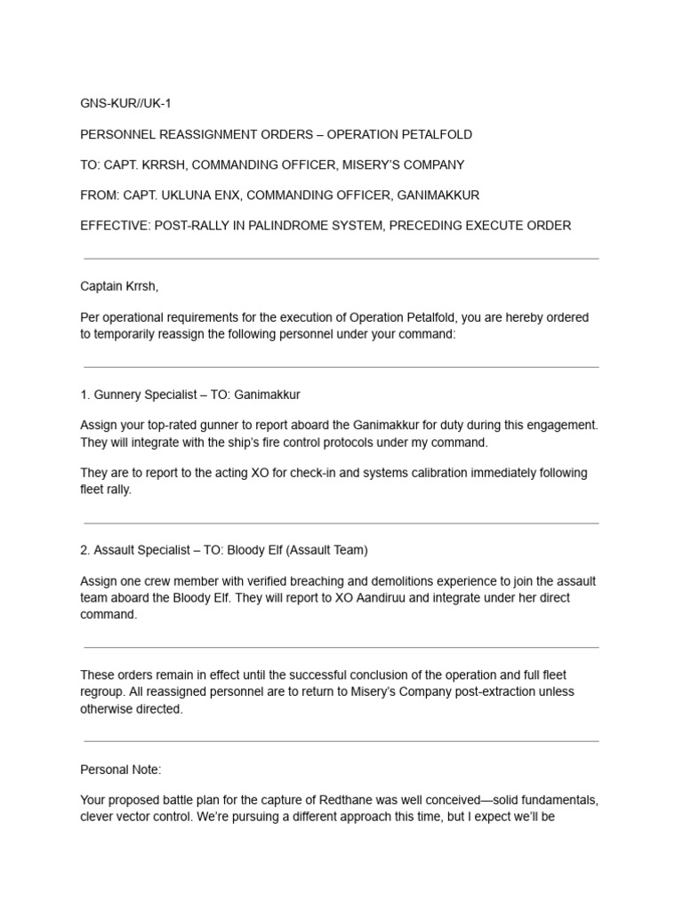 MC Reassignment Orders | PDF