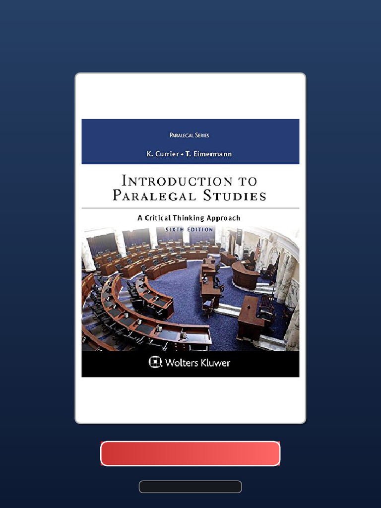 Get Test Bank For Introduction To Paralegal Studies Critical Thinking ...