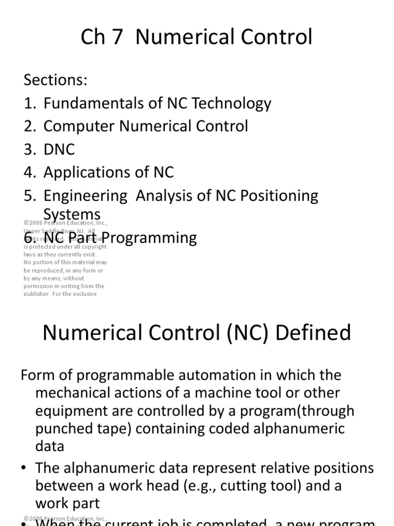 CH 7 Numerical Control | PDF | Numerical Control | Computer Data Storage