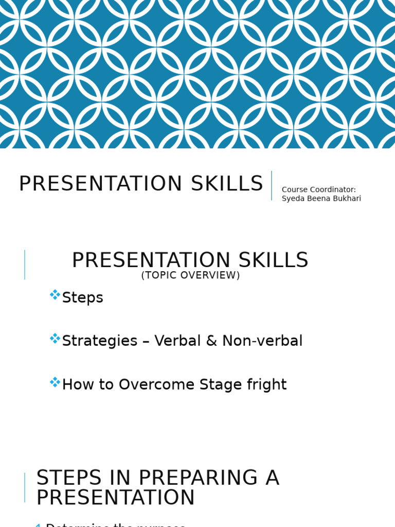 Presentation Skills | PDF