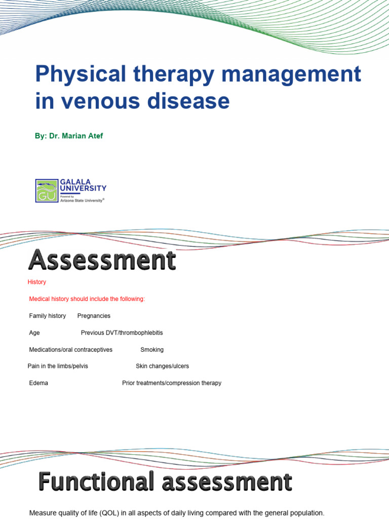 Physical Therapy for Venous Disease Management | PDF | Vein | Edema