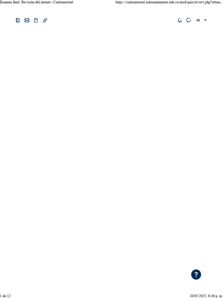 Examen Final - Revisión Del Intento - Cuatrimestral | PDF | ruido | Seguridad y salud ocupacional