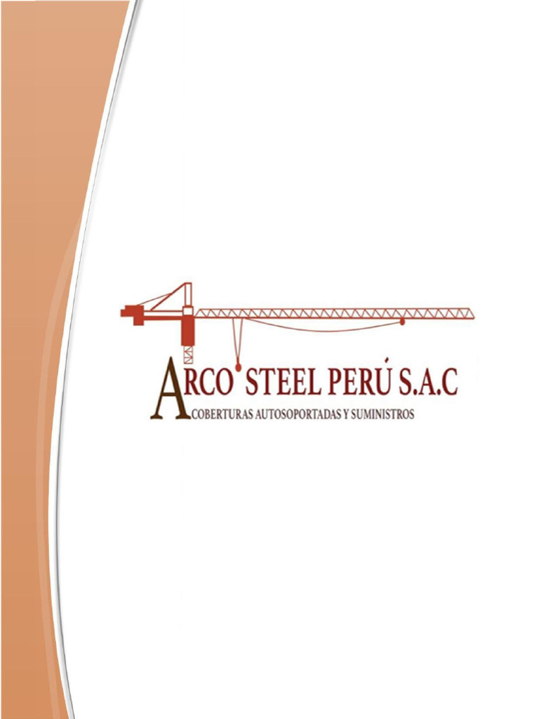 Presentacion de ARCO STEEL PERU SAC | PDF | Acero | Techo