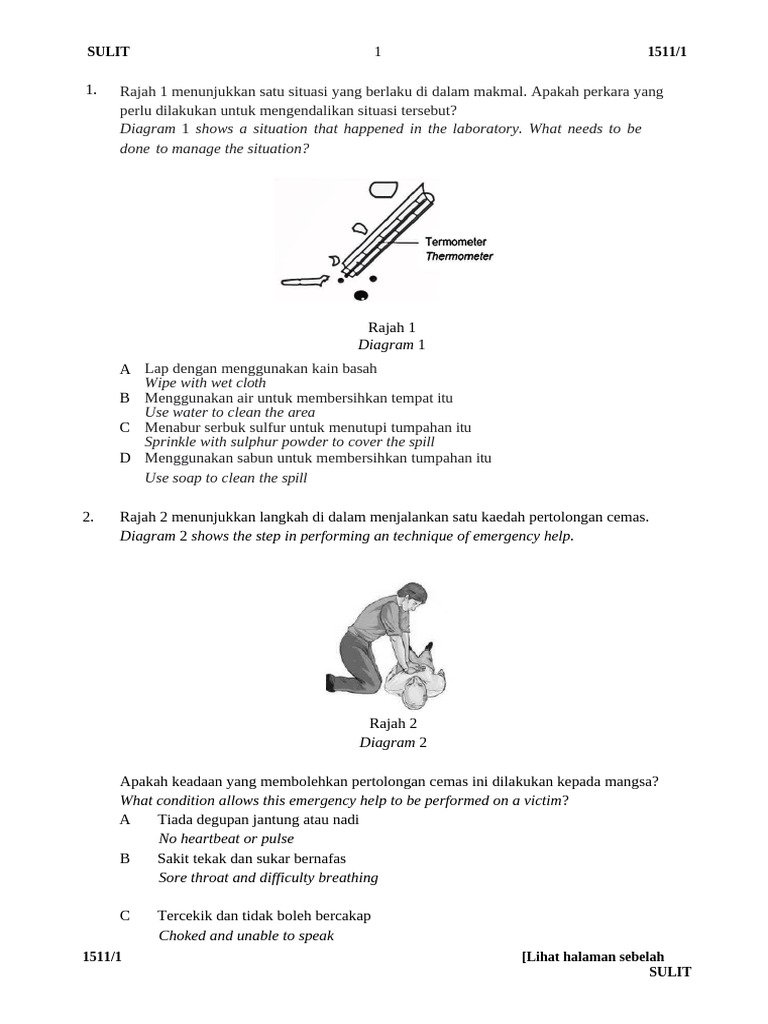 Sains k1 PPC 1 SPM t5 2024 | PDF