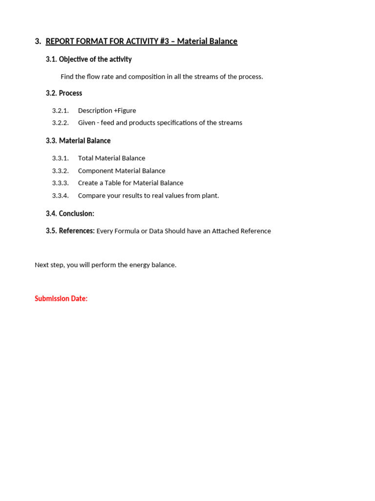 ACTIVITY 3 Material Balance | PDF