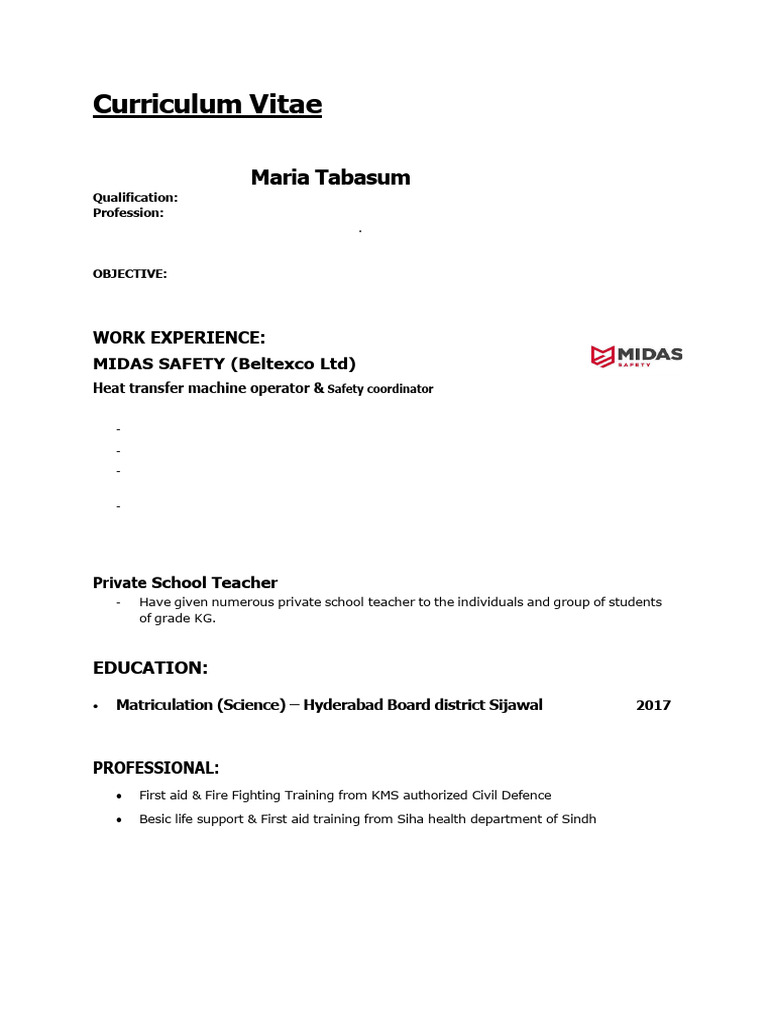 CV Maria | PDF