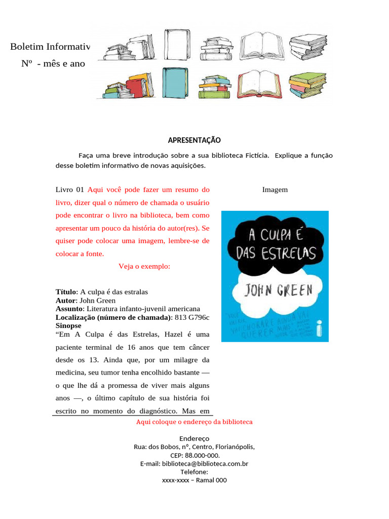 Modelo de Boletim Informativo | PDF