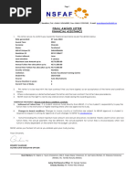 NSFAF Loan Application Guidelines | PDF | Finance & Money Management