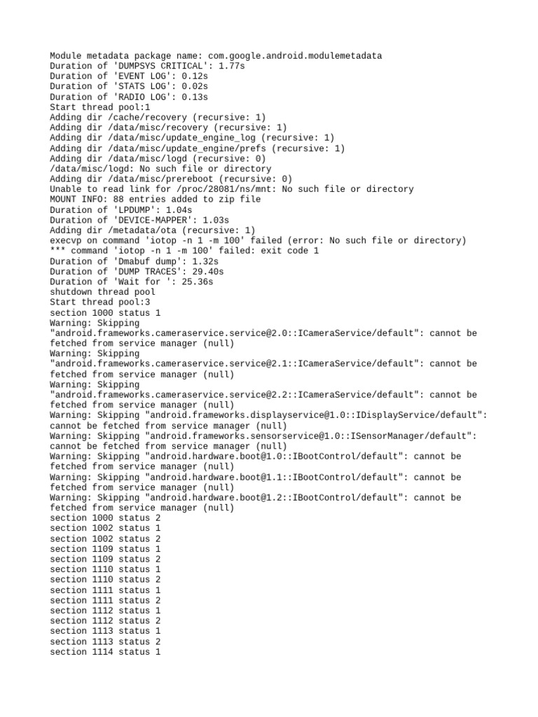 Bugreport X6881 OPPJ UP1A.231005.007 2025 05 07 22 16 18 Dumpstate - Log 3664 | PDF | Computer ...