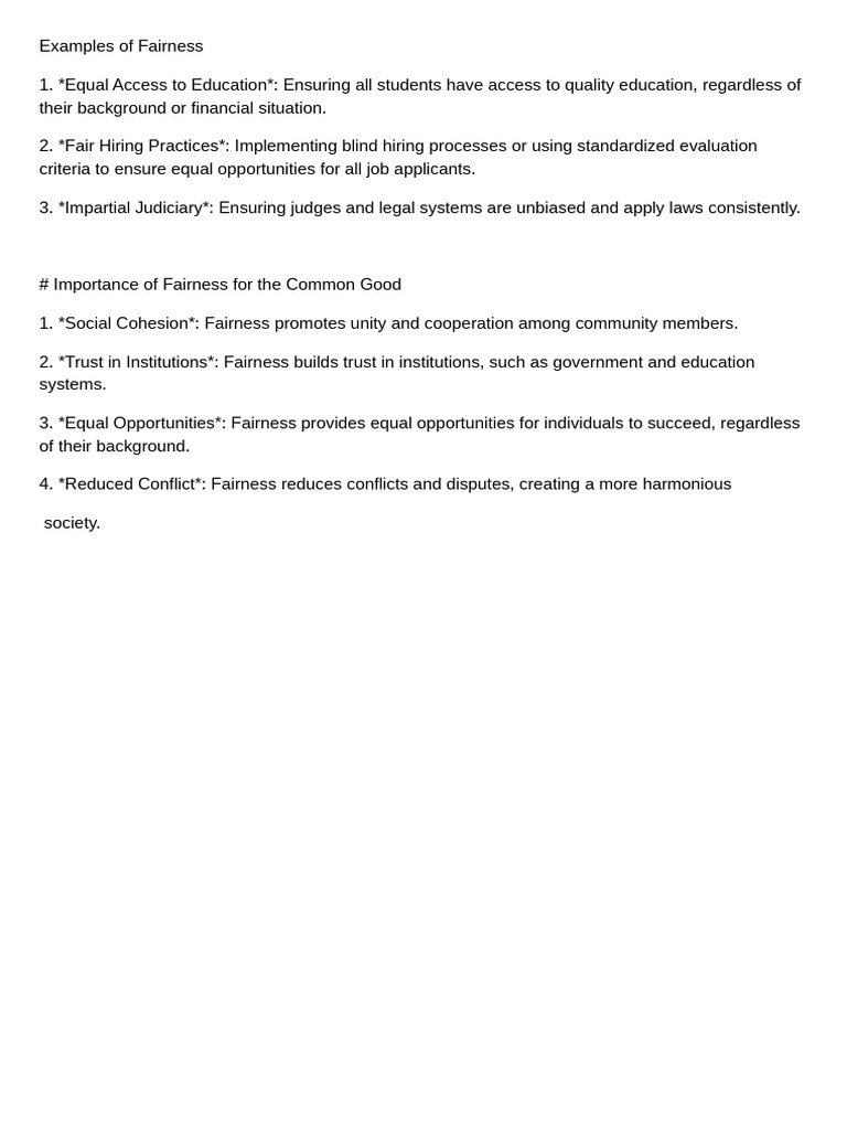 Examples of Fairness - 20250628 - 045051 - 0000 | PDF