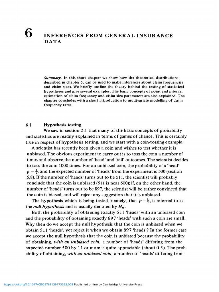 10.0 PP 103 121 Inferences From General Insurance Data | PDF ...