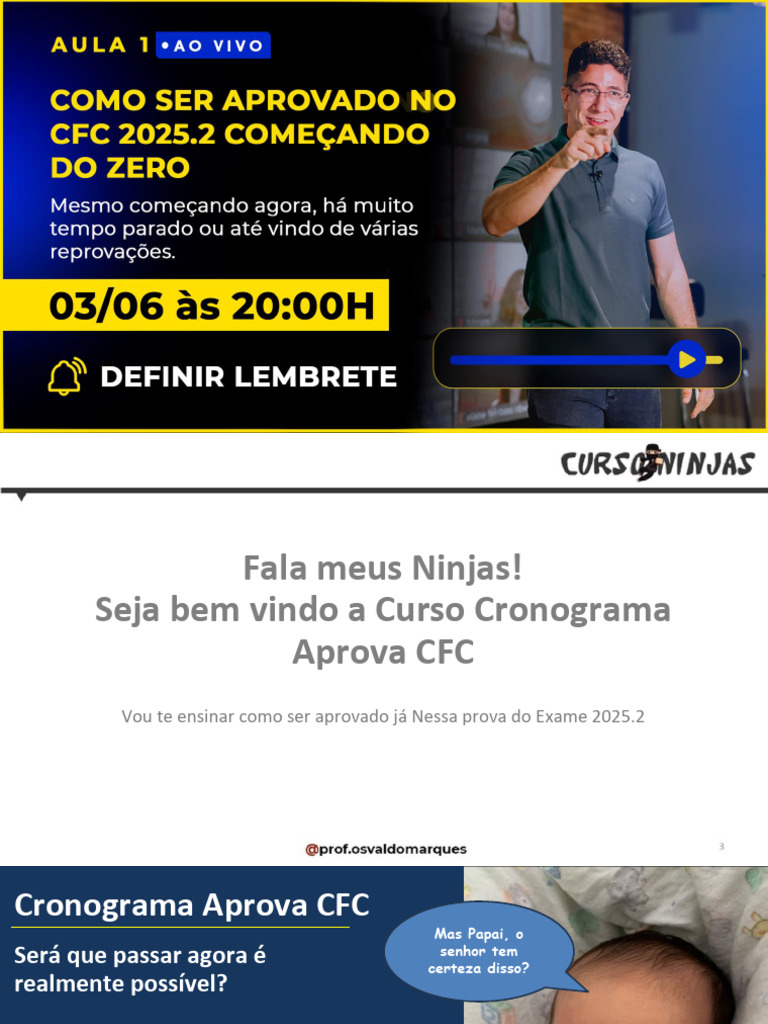 Apostila - Aula 1 - Cronograma Aprova CFC 2025.2 | PDF | Contabilidade | Tempo