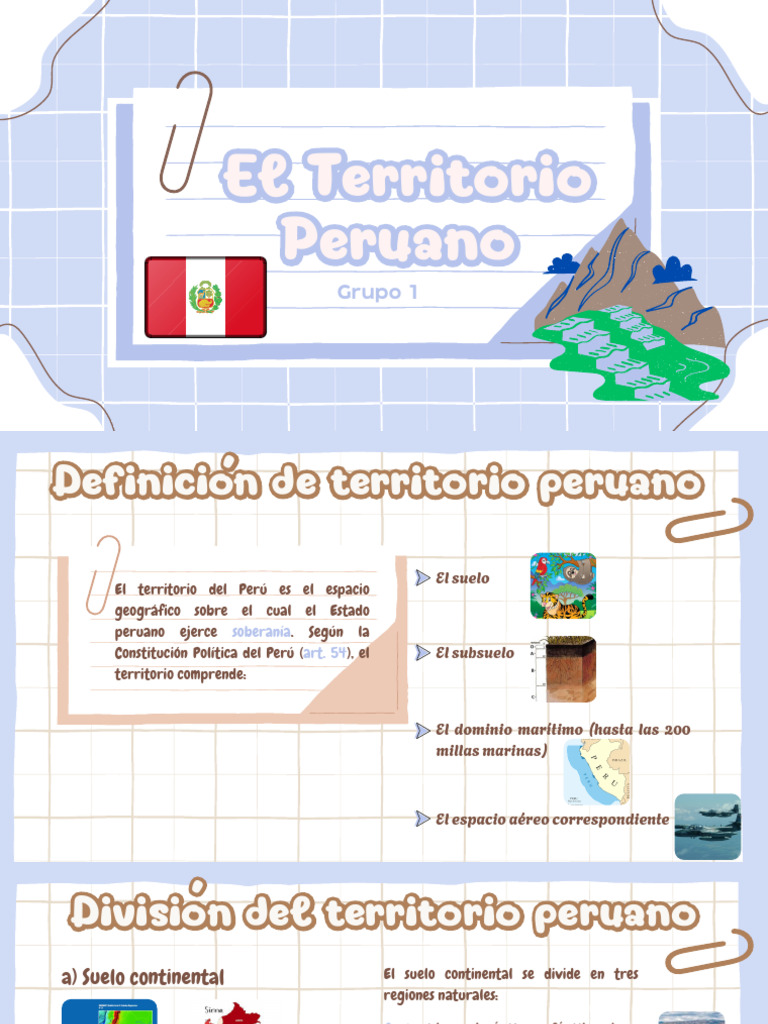 Definición y División del Territorio Peruano | PDF | Perú | Andes
