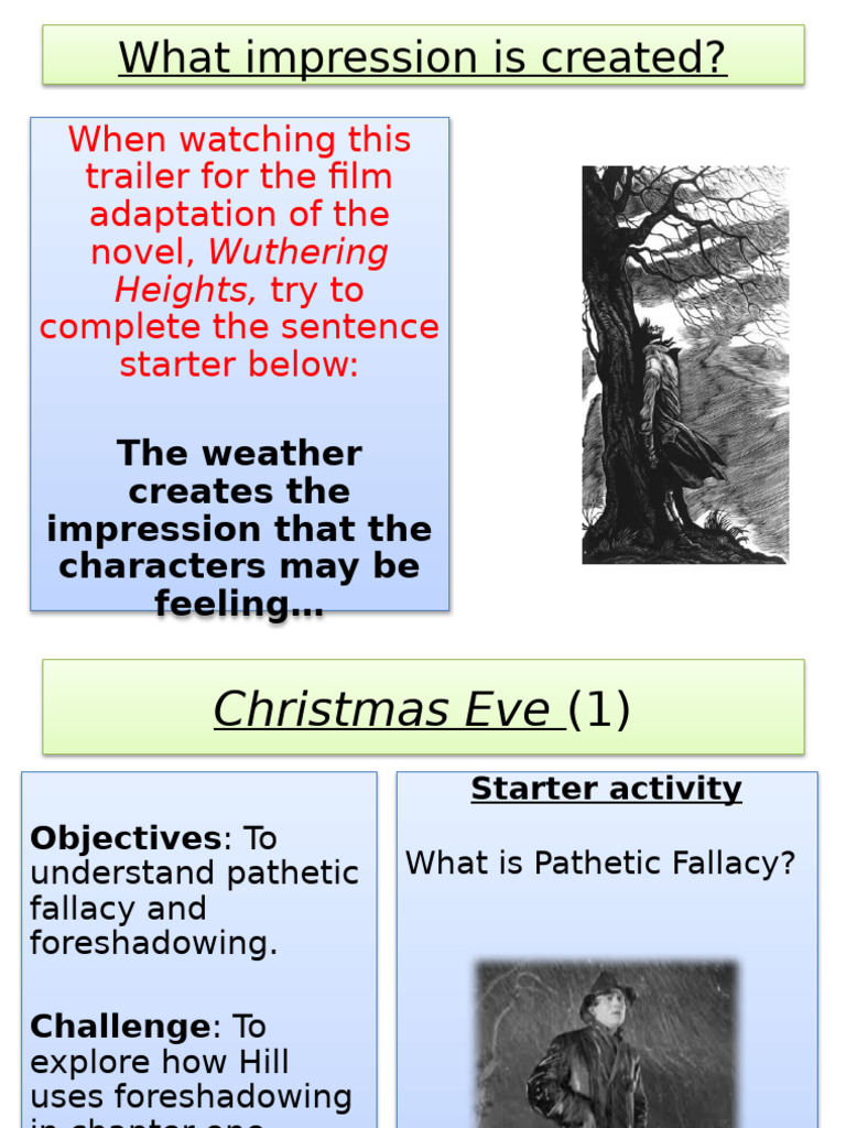 Pathetic Fallacy and Foreshadowing | PDF