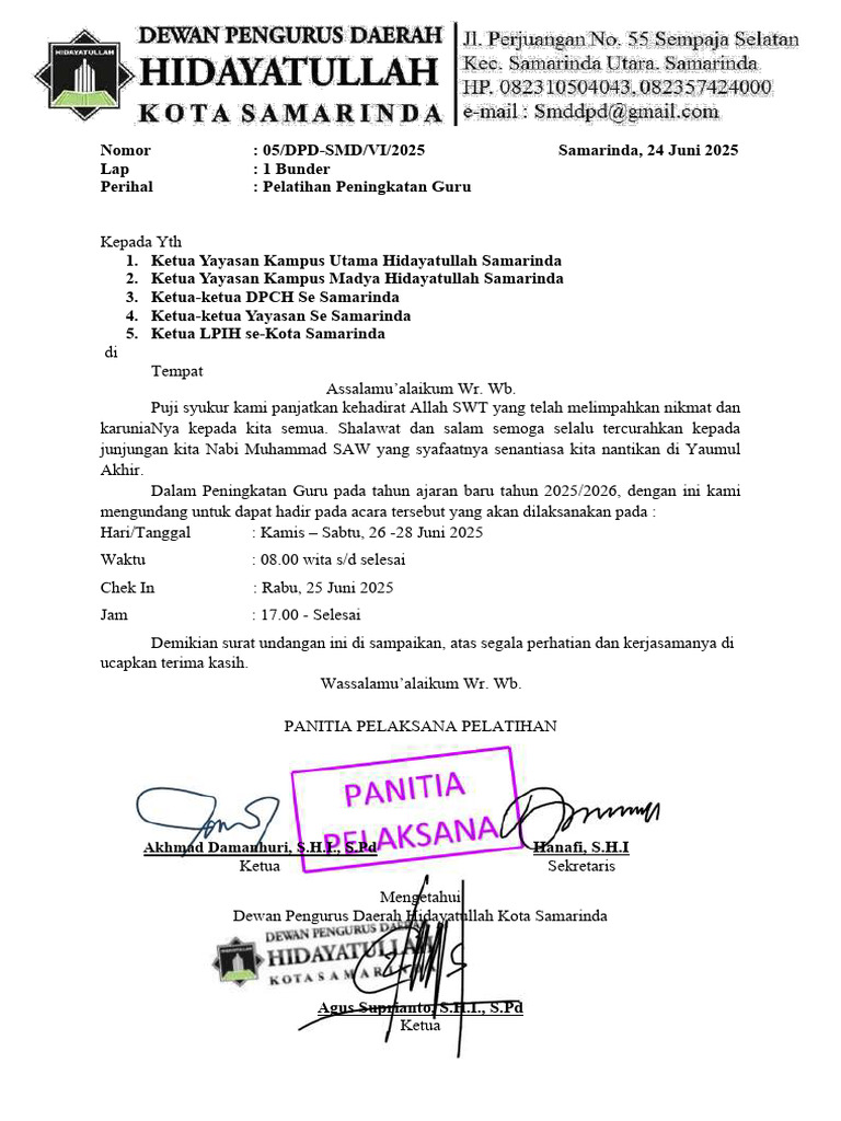 UNDANGAN PELATIHAN-digabungkan | PDF