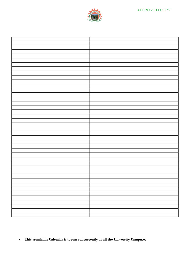 Academic Calendar (2024-2025) - 2nd Semester - Approved | PDF ...