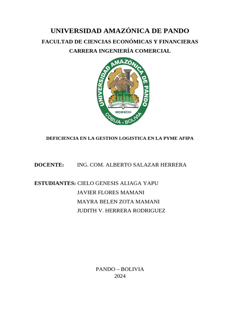 Afipa Log | PDF | Planificación de recursos empresariales | Logística