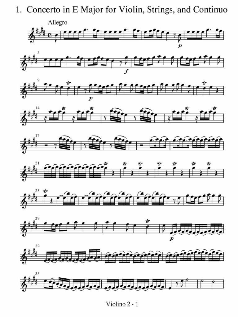 4estacoes 1primavera Violin 2 | PDF