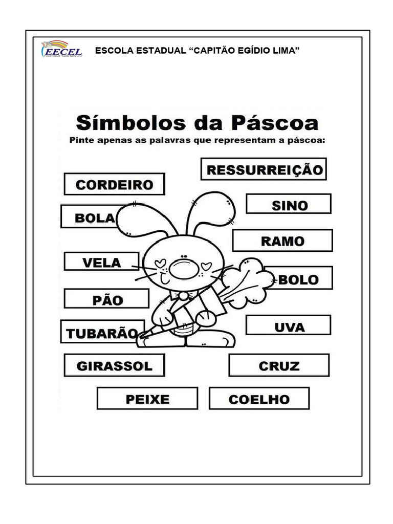 Símbolos Da Páscoa Atividade | PDF