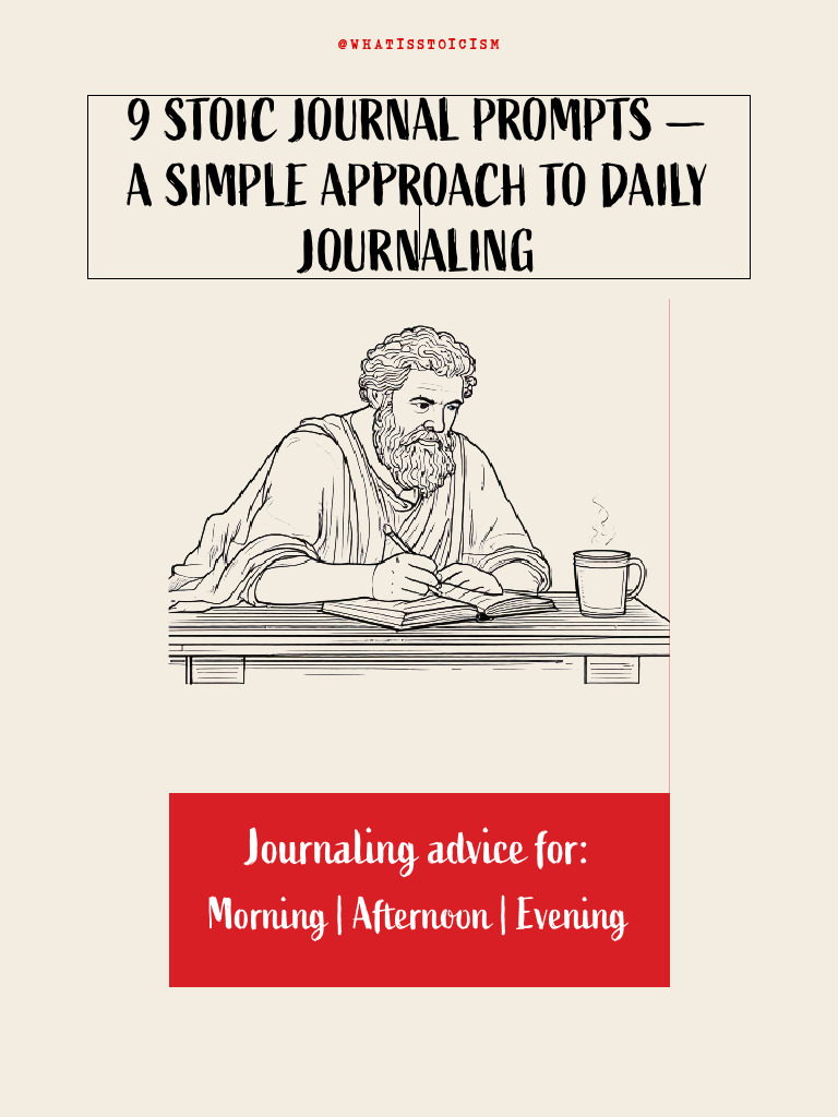 9 Stoic Journal Prompts for Daily Reflection | PDF | Stoicism | Disciplines