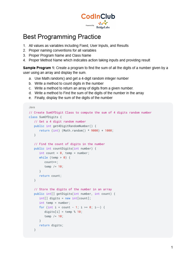 Shaik Abdul Ahad-Java Methods-Week 1 - Level 1 | PDF | Trigonometric ...