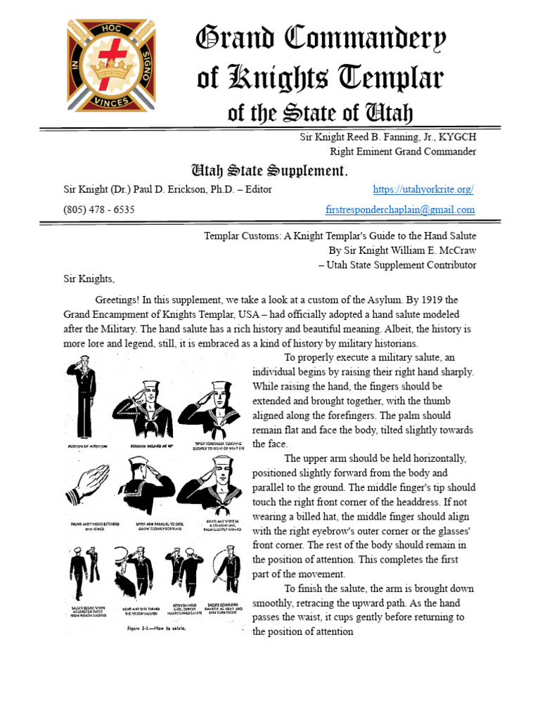 Templar Hand Salute Explained | PDF | Military