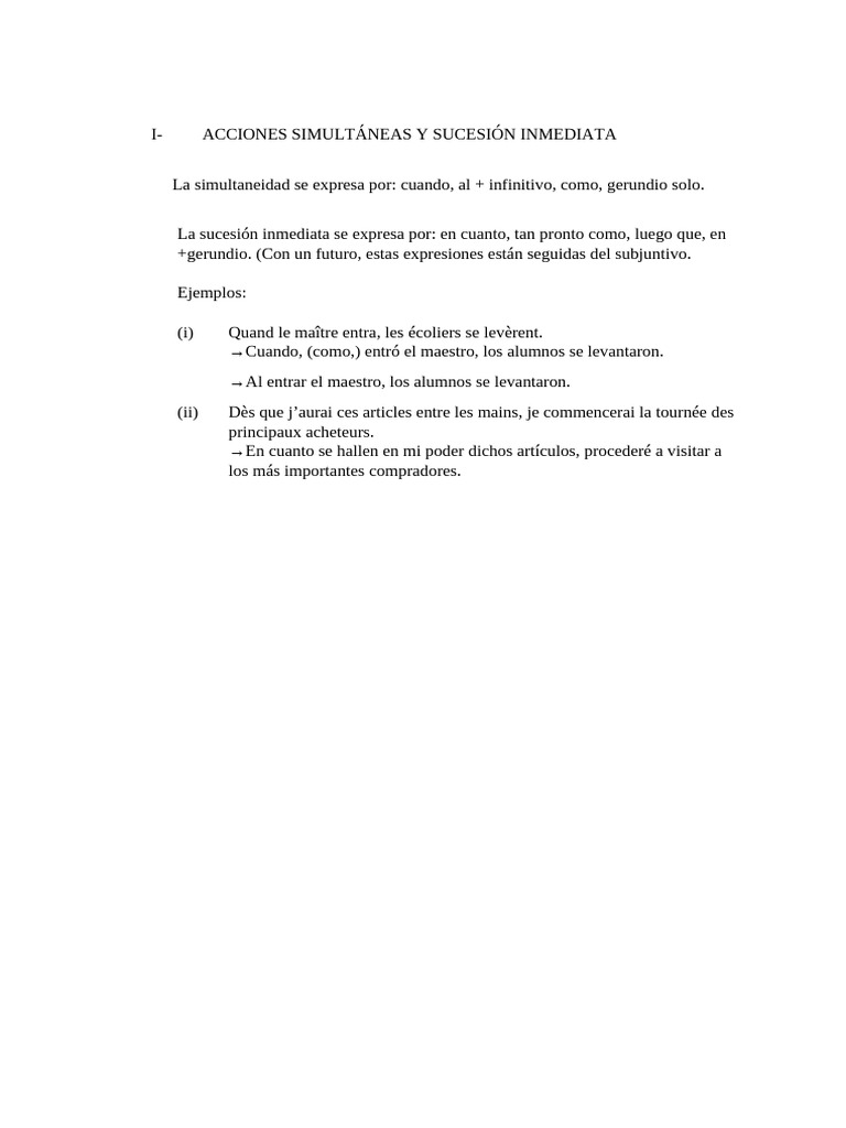 Acciones Simultáneas y Sucesión Inmediata | PDF