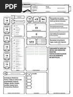 Ficha Pathfinder 2e - Editável | PDF