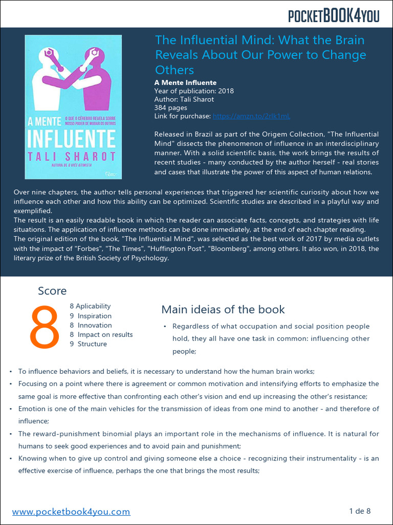 The Influential Mind: Power of Persuasion | PDF | Fear | Emotions