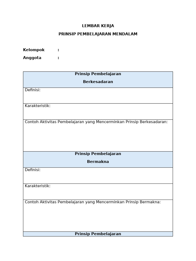 LK - Pengalaman Belajar PM | PDF