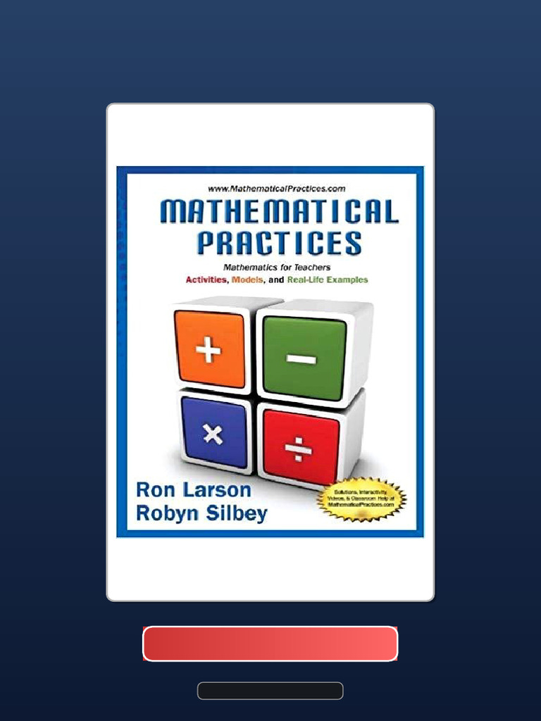 Verified PDF Download Mathematical Practices Mathematics For Teachers Activities Models and ...