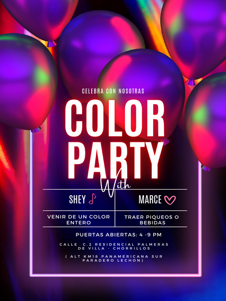 Colourful Club Party Flyer | PDF