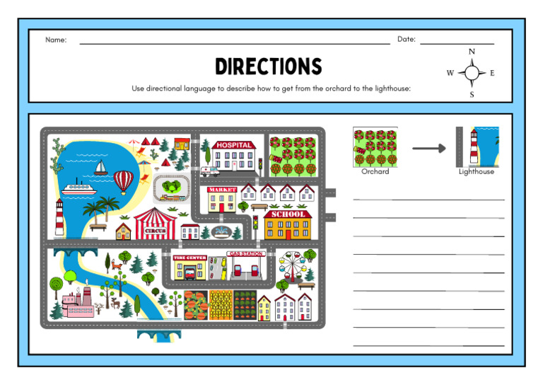 Giving Direction Exercise | PDF