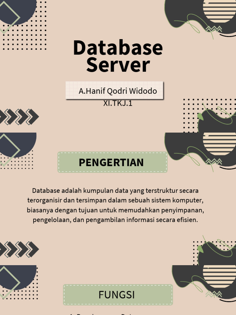 Pengertian dan Jenis Database Server | PDF