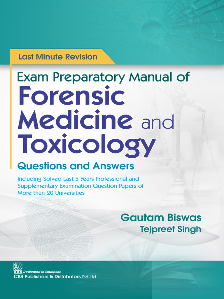Exam Preparatory Manual of Forensic Medicine and Toxicology Questions ...