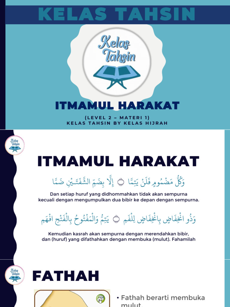 Kelas Tahsin Level 2 - 01 | PDF