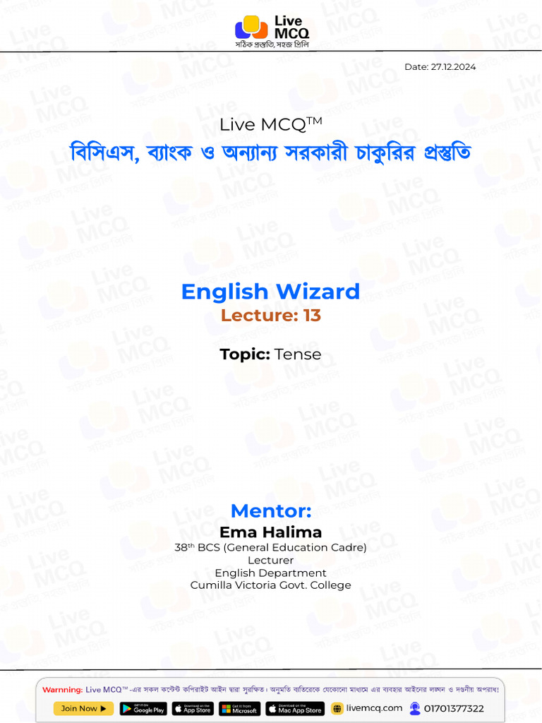 Understanding English Tenses | PDF | Verb | Syntax