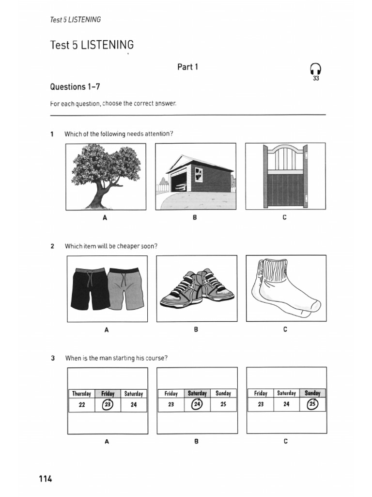 Listening Practice (Test 5) | PDF