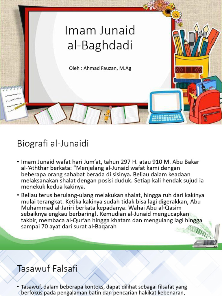 Imam Junaid Al-Baghdadi | PDF